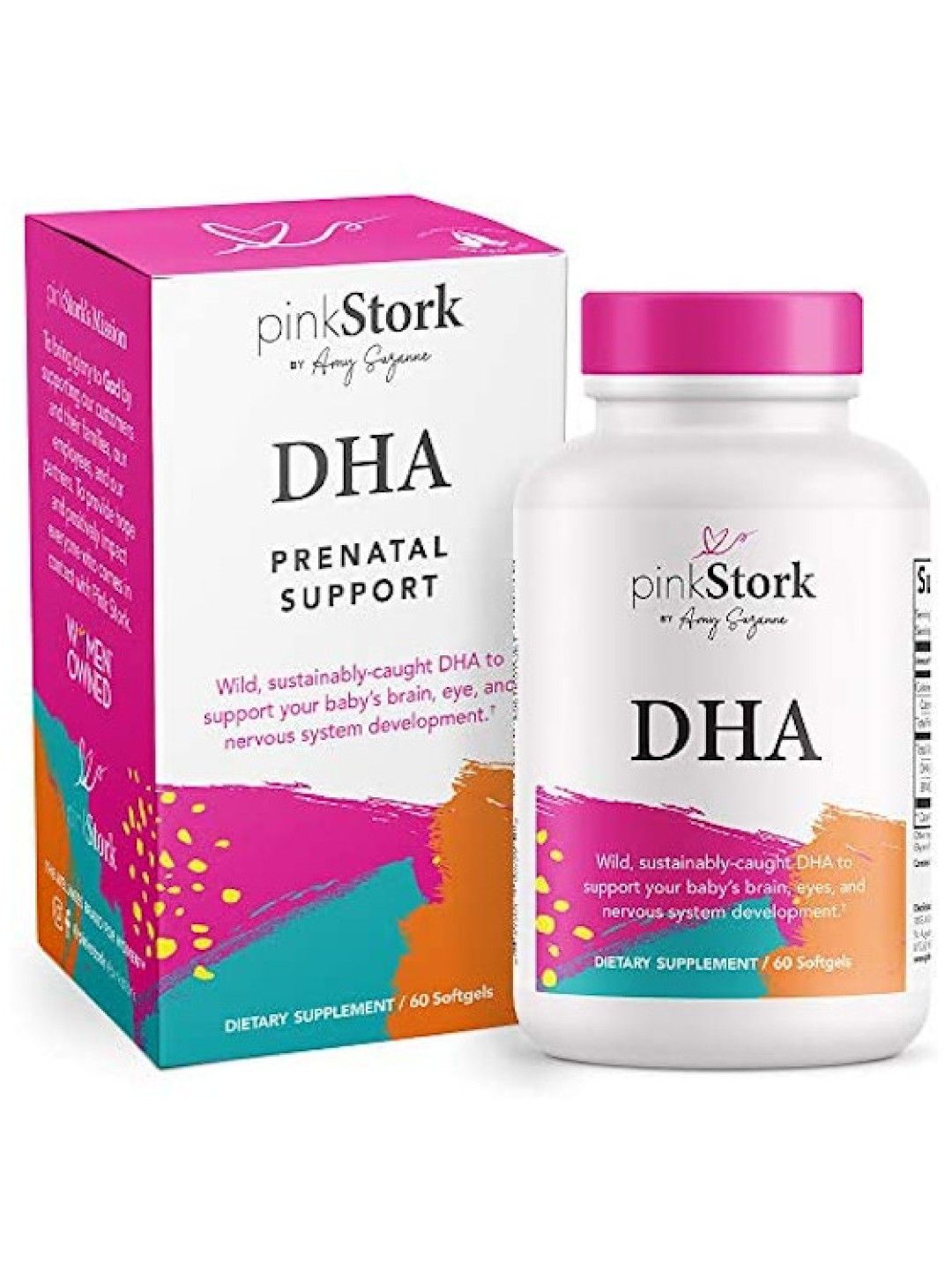 Pink Stork DHA Prenatal Support (60 capsules) | edamama