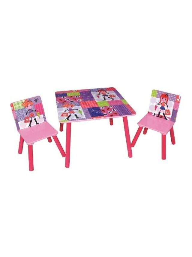 Harper and Chase Table and Chair Set (Pink Paper Dol