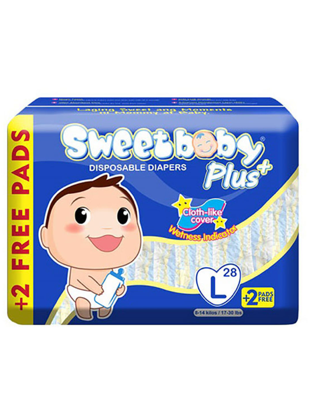 Sweetbaby Plus Disposable Diapers Large Big Pack ( | edamama