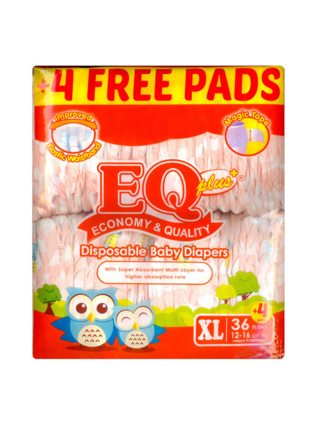 EQ Diapers and Wipes Plus Jumbo Pack Tape Diaper X | edamama