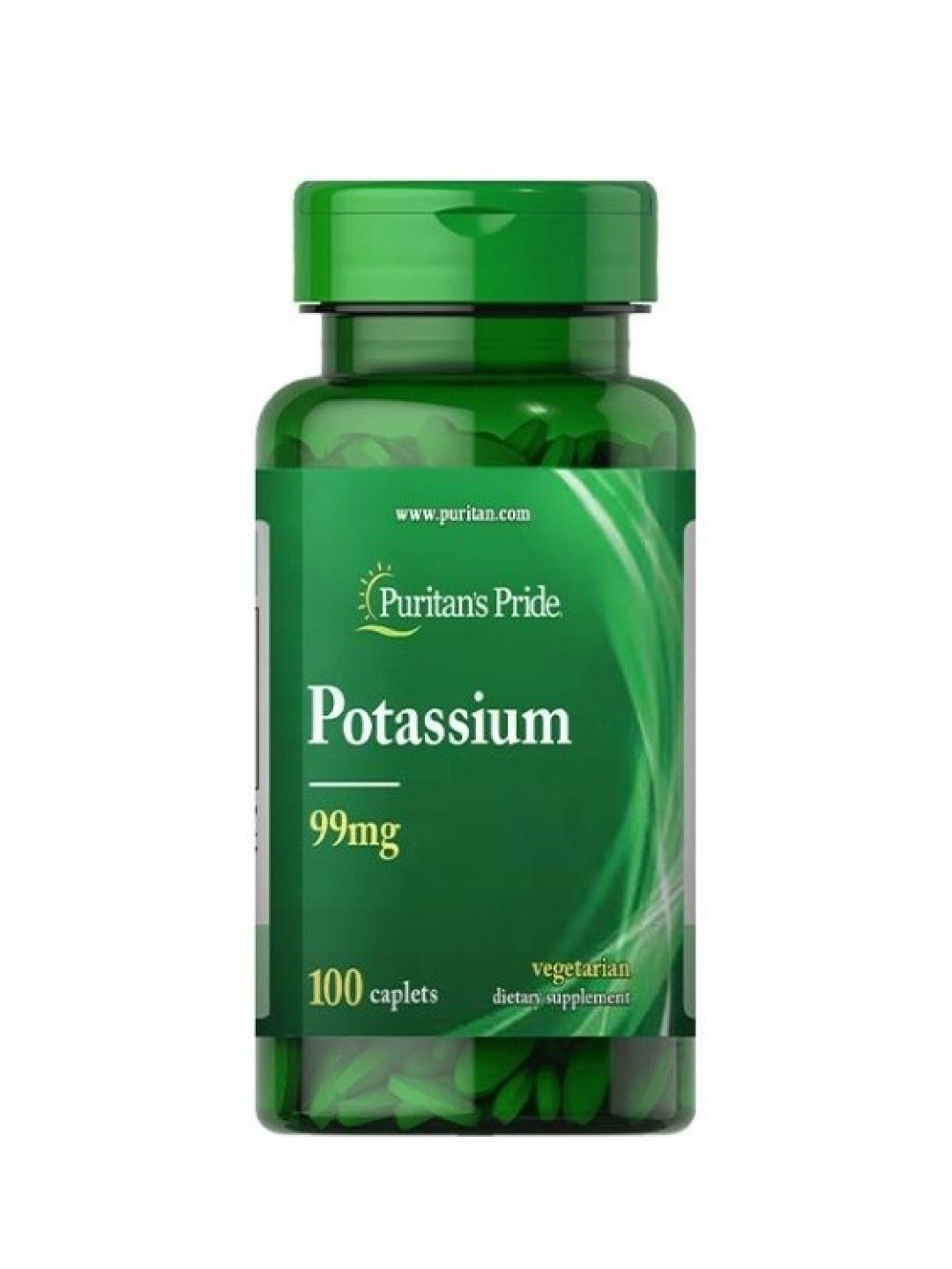 Puritan's Pride Potassium 99 mg (100 caplets) | edamama