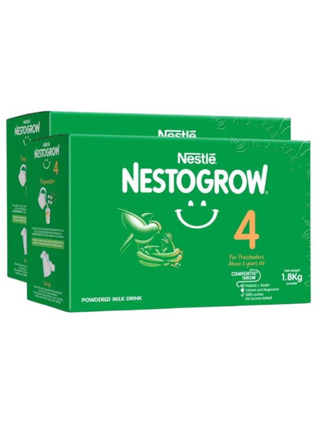 Nestogrow 4 Powdered Milk for Children Above 3 Years Old (2kg) Bundle ...