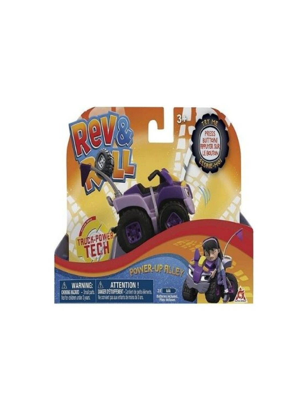 Rev & Roll Power Up Motorised Vehicle Alley | edamama