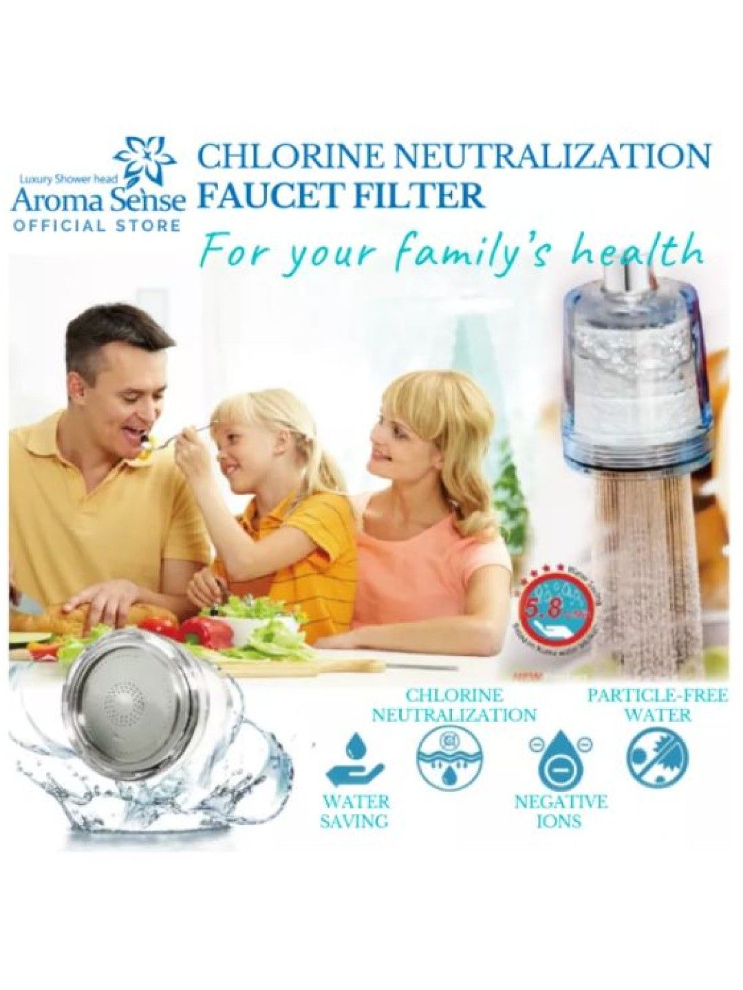 Aroma Sense Pure Rain Faucet | edamama