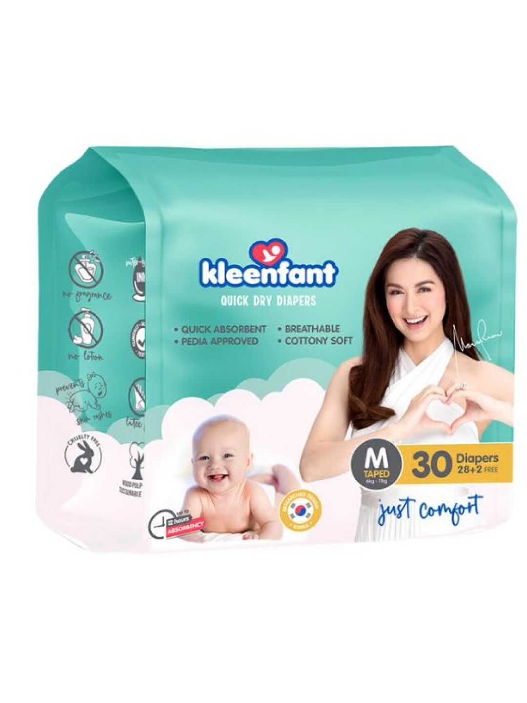 Kleenfant Diaper Taped Medium (30 pcs) | edamama