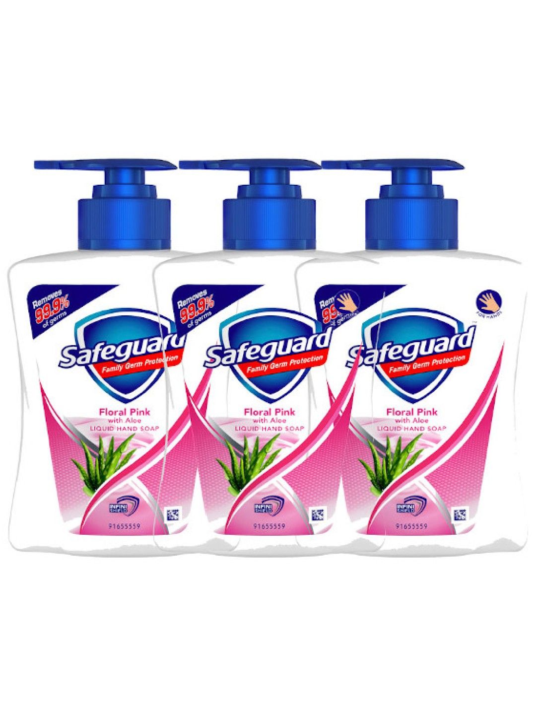 Safeguard Liquid Hand Soap Pink 3-pack (450ml) | edamama