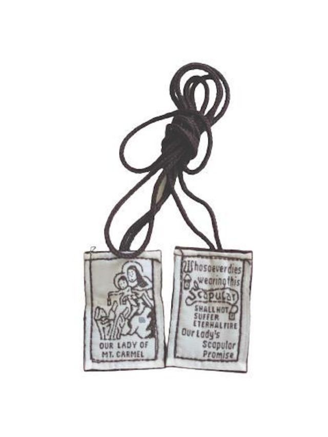Laudate Mariam Brown Cloth Scapular | edamama