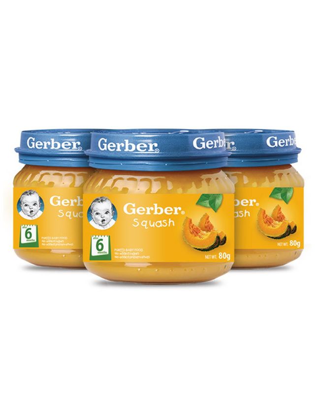 Gerber Squash Puree (80g) Bundle of 3 | edamama