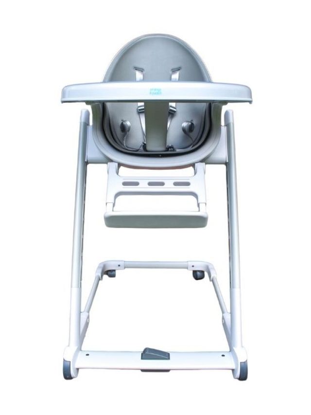 Orange and Peach Premium High Chair Pod Steel Grey | edamama