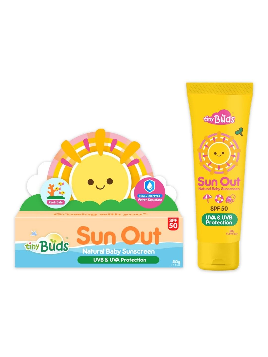 Tiny Buds Sun Out Natural Baby Sunscreen 50g | edamama