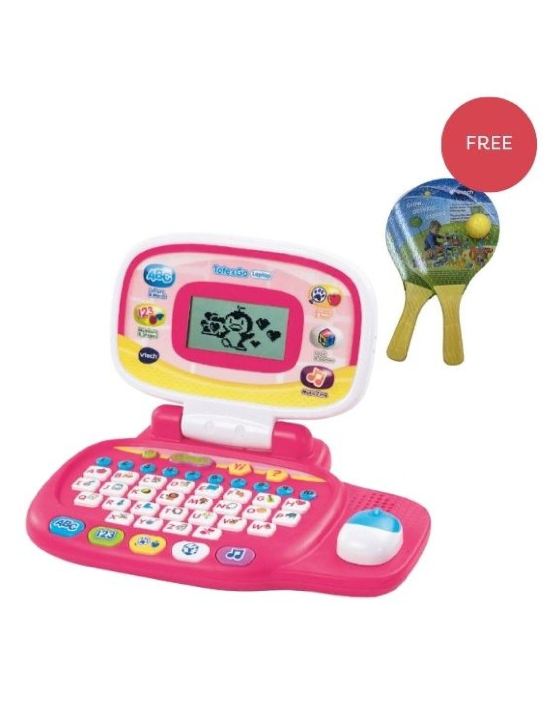 VTech Tote and Go Laptop (Pink) with FREE Ping Pon | edamama