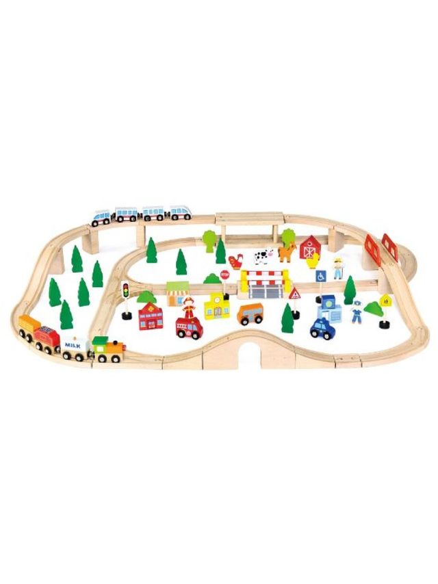 Viga Train Set - 90pcs | edamama