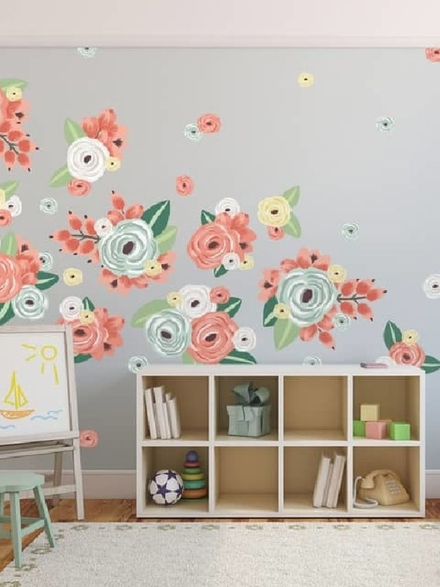 Urban Walls Graphic Flower Clusters Wall Decal | edamama