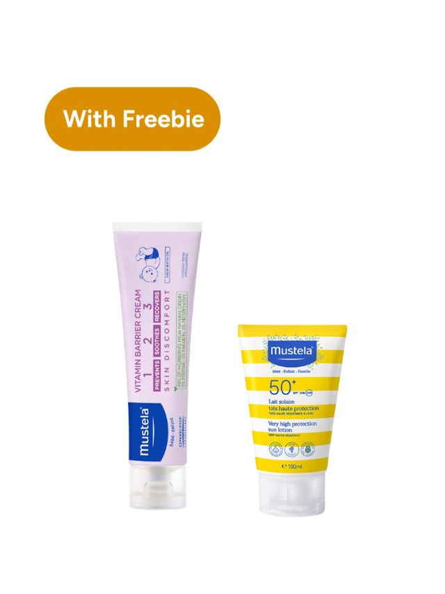 Mustela Vitamin Barrier Cream 123 50ml with FREE … | edamama