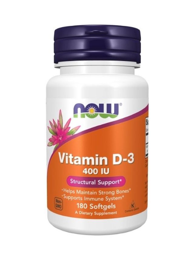 Now Vitamin D-3 400 IU (180 Softgels) | edamama