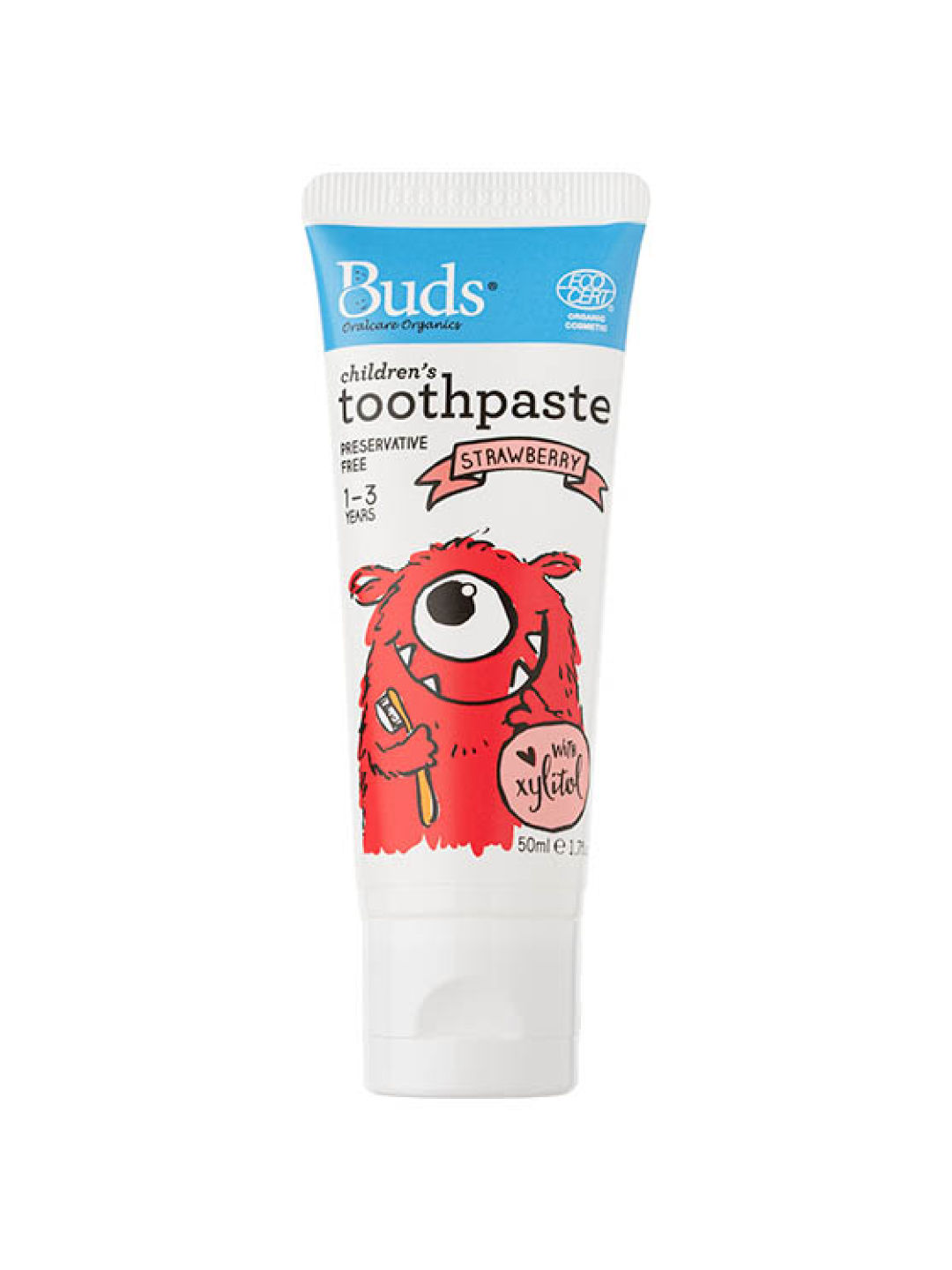 Buds Organics Strawberry Children's Toothpaste wit | edamama