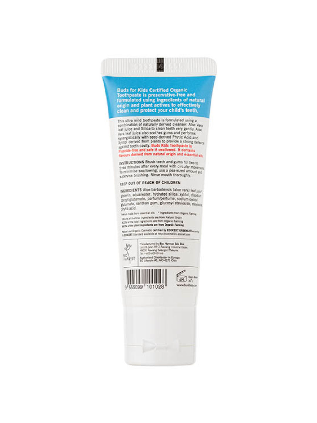 Buds Organics Strawberry Children's Toothpaste wit | edamama