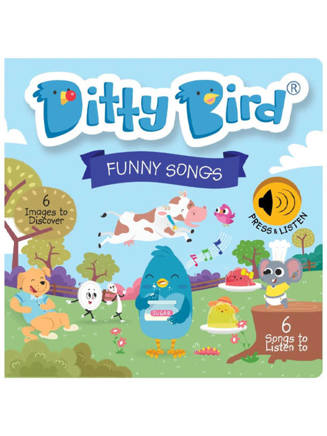 Ditty Bird Musical Book - Funny Songs | edamama