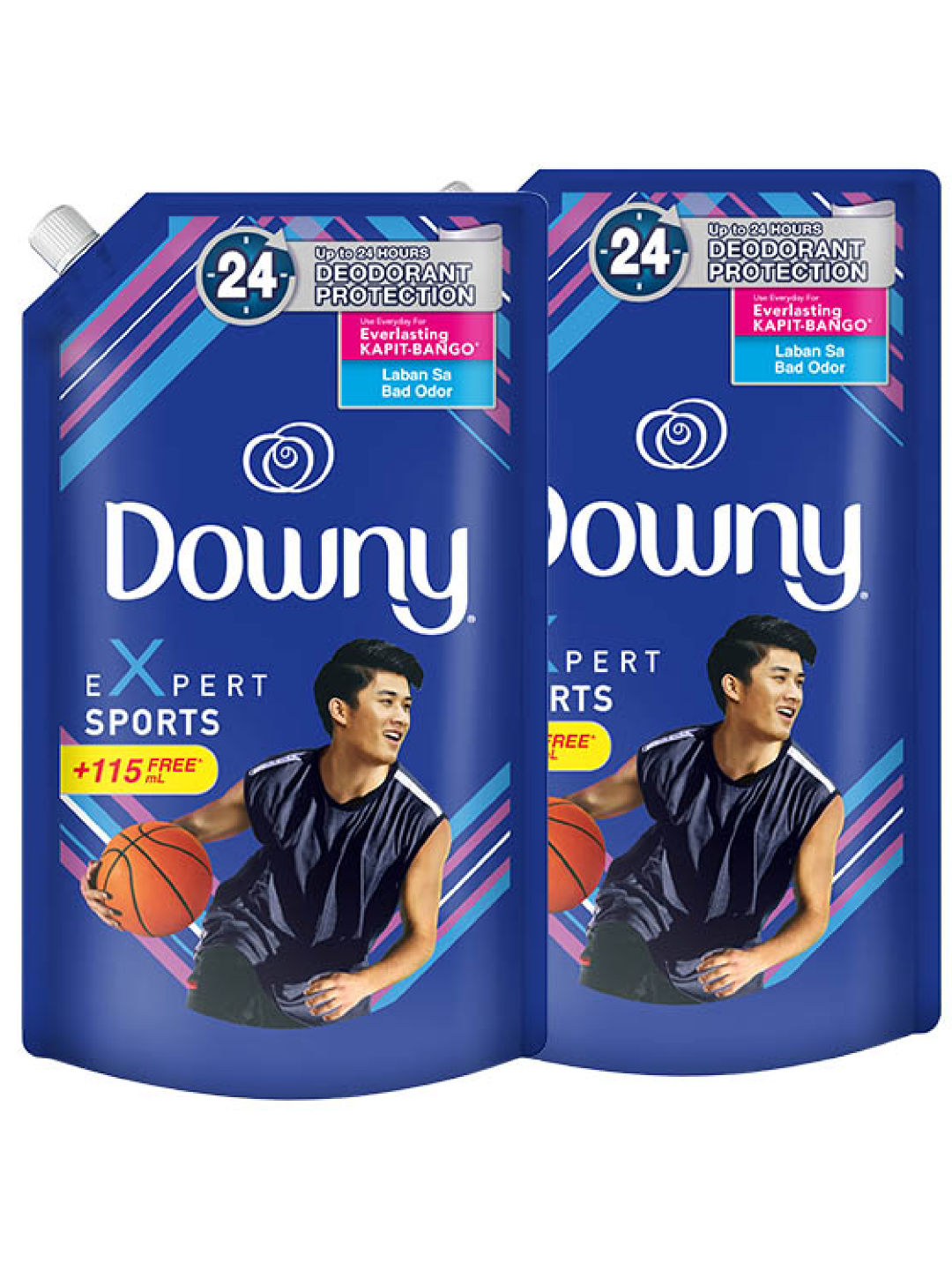 Downy Sports Liquid Laundry Fabric Enhancer 2-Pack Refill (1.38L) | edamama