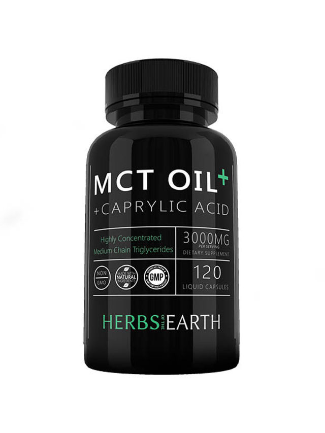Herbs of the Earth MCT Oil 750mg (120 Liquid Capsules) | edamama