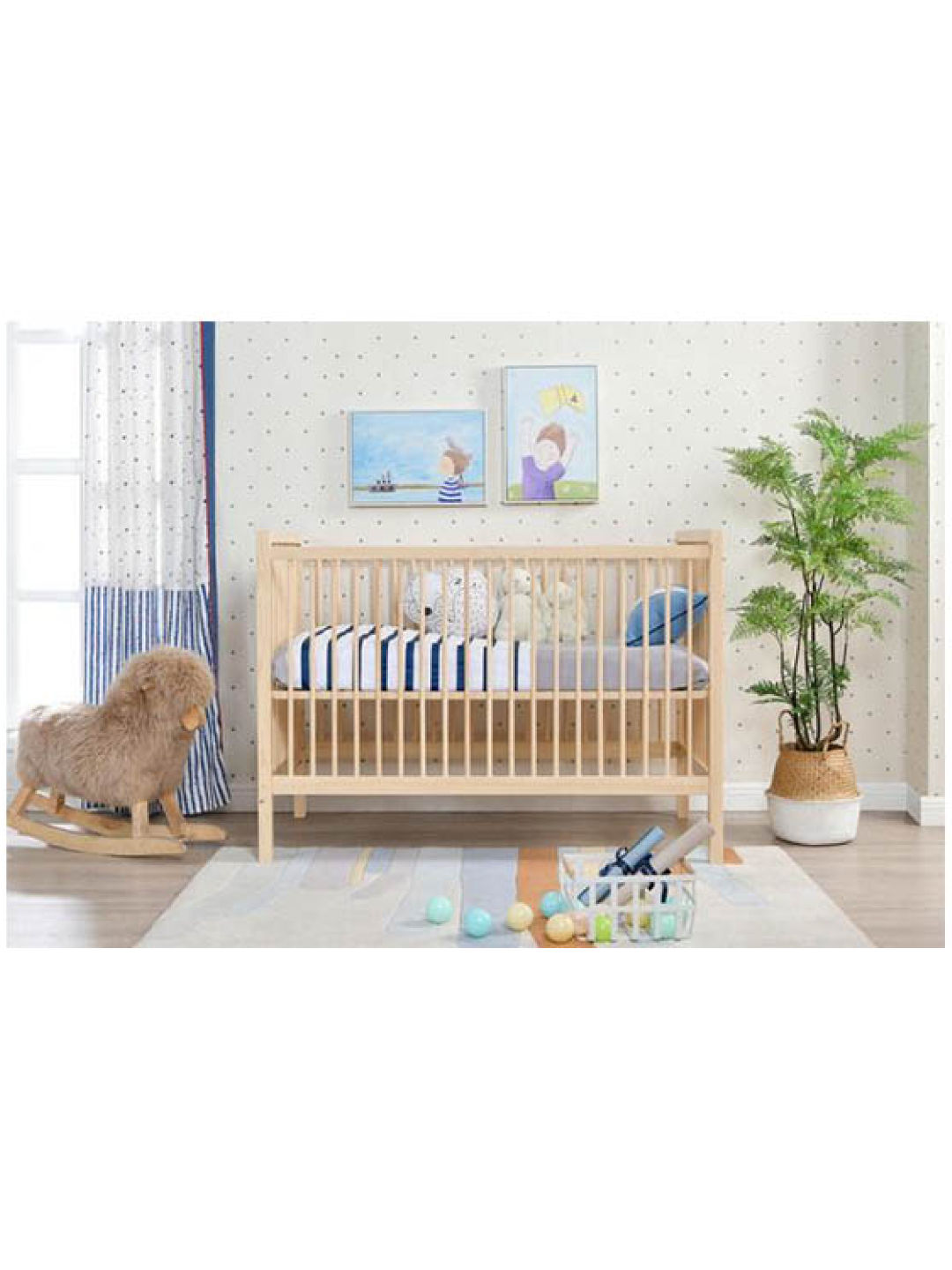 Lily and Tucker Avery 3 in 1 Convertible Crib | edamama