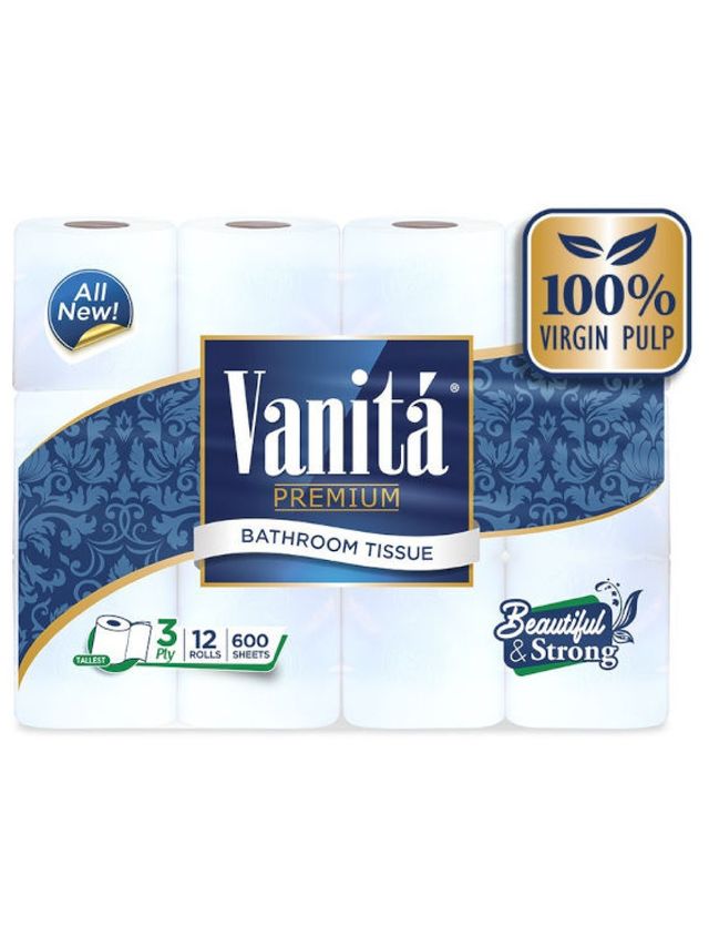 Vanita Premium Bathroom Tissue 3-Ply (12 Rolls) | edamama