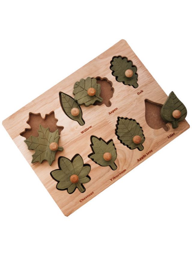 Q Toys Montessori Leaf Puzzle | edamama