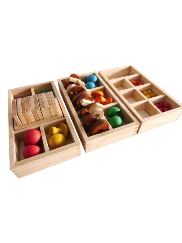Q Toys Montessori Sorting Trays (Set of 3) | edamama