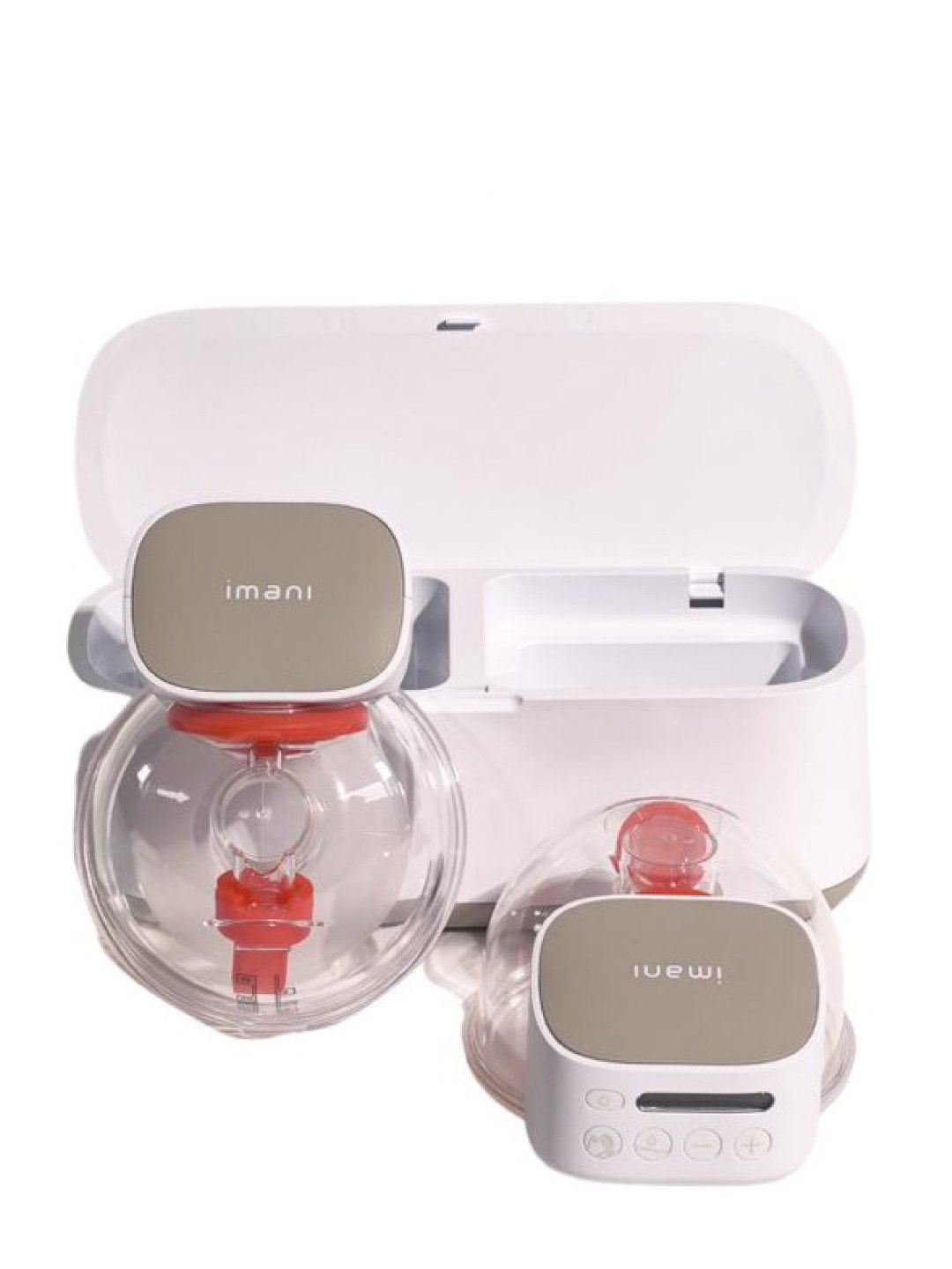 imani i2 Plus (Pair) Handsfree Wearable Breast Pump with Charging Dock ...